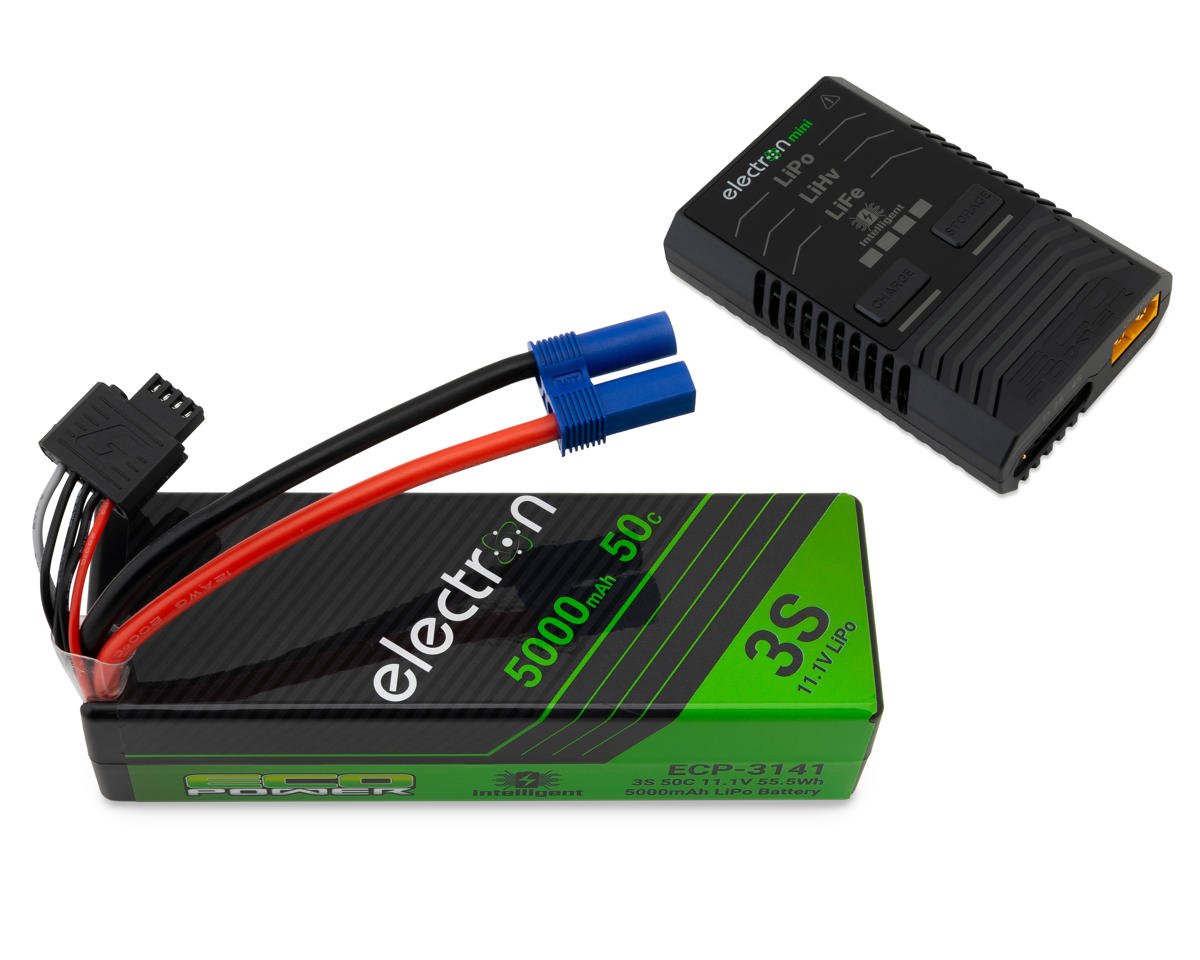EcoPower Intelligent 3S 5000mAh EC5 LiPo Battery/"Electron Mini" Charg – Xtreme RC & Raceways
