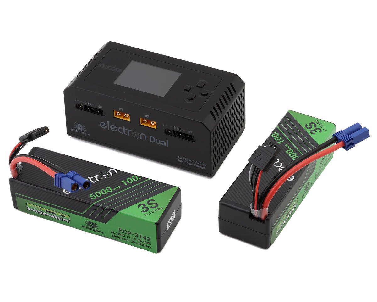 EcoPower Intelligent 2x3S 5000mAh EC5 LiPo Batteries/"Electron Dual" C – Xtreme RC & Raceways