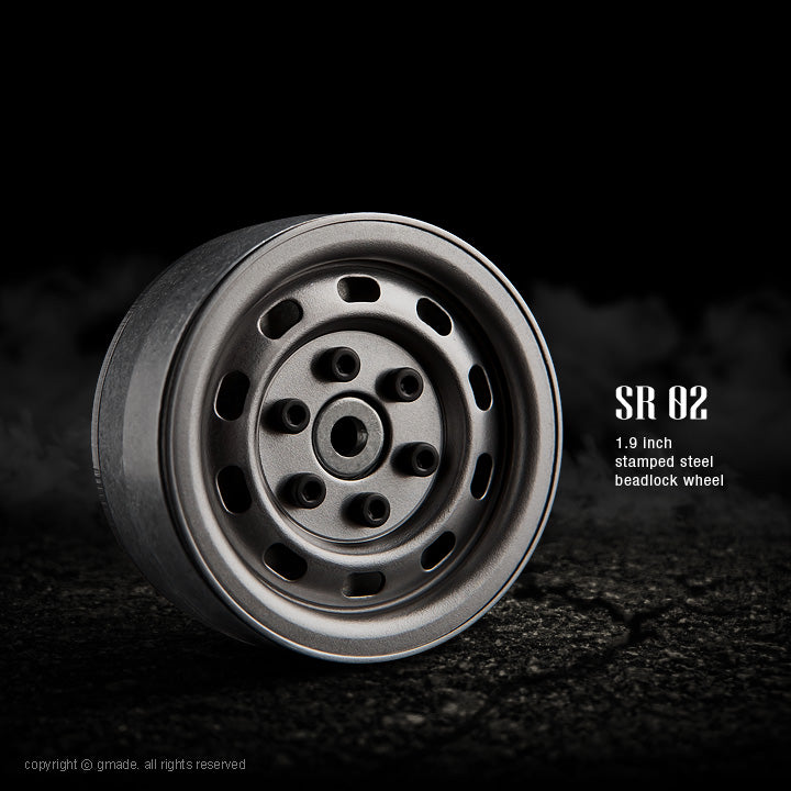 G MADE 1.9 SR02 Beadlock Wheels (Uncoated Steel) (2) – Xtreme RC & Raceways