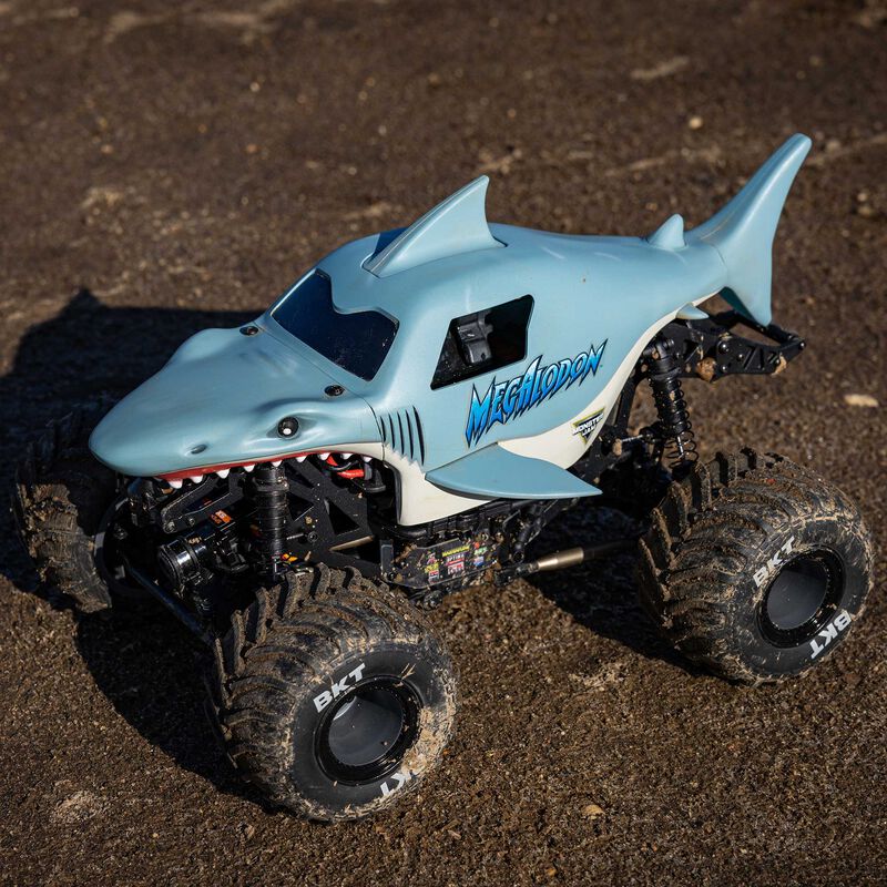 Losi 1/18 Mini LMT Megalodon 2S 4WD RTR Brushed Monster Truck – Xtreme ...