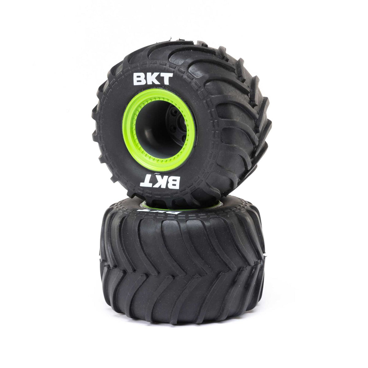Losi MT Tires,Green Beadlock, Premount(2): Mini LMT – Xtreme RC & Raceways