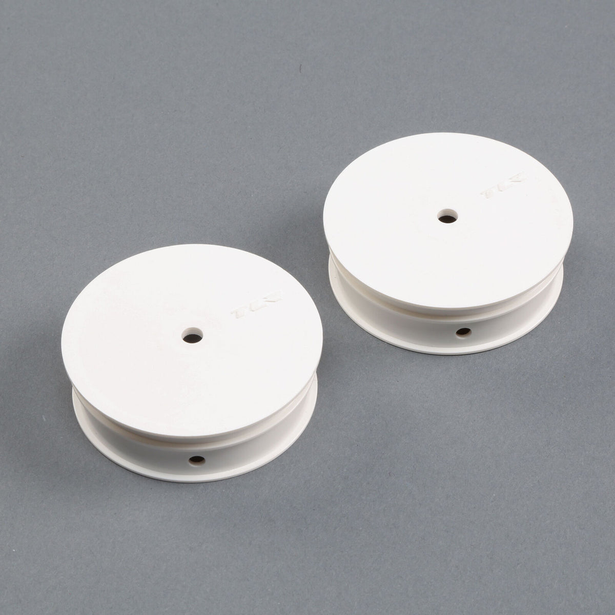 TLR 1/10 Narrow Front Buggy Wheels, Stiffezel, 12mm Hex, White (2): 22 ...