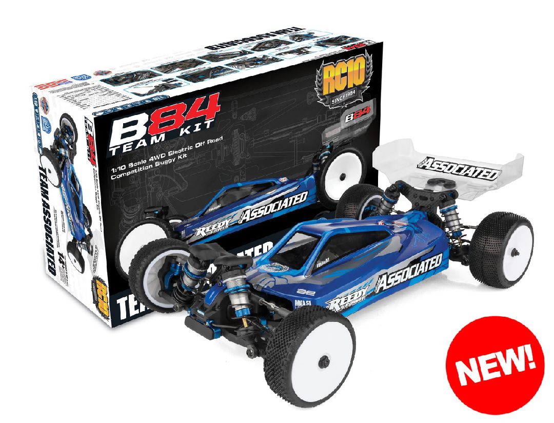 Team Associated RC10B84 1/10 4WD Off-Road Electric Buggy Kit (Carpet ...