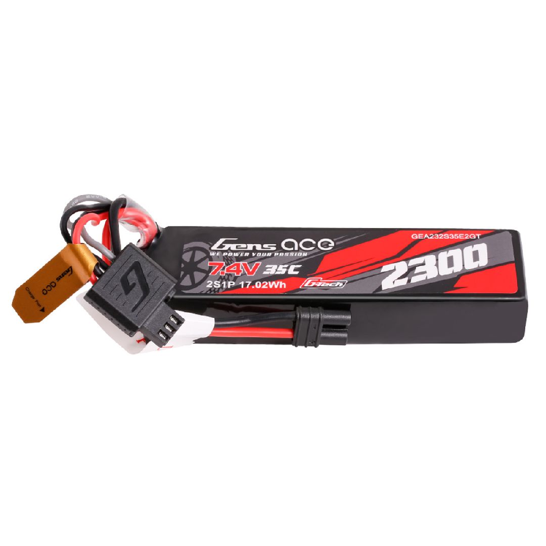 Gens Ace G-Tech 2300mAh, 2S1P 7.4V 35C LiPo Soft Pack for GROM – Xtreme ...