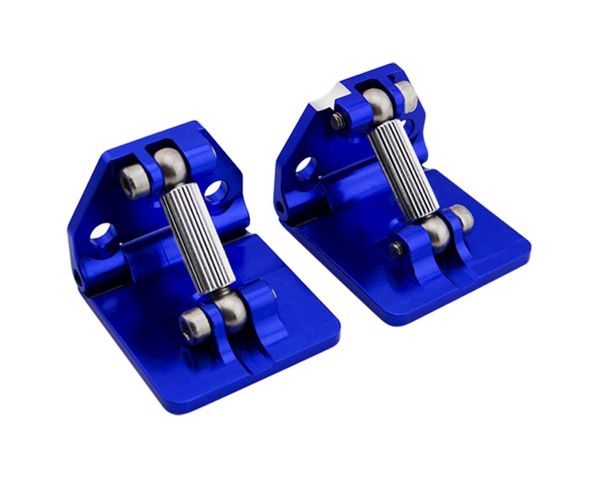 Hot Racing Traxxas Spartan Aluminum Adjustable Trim Tab Set (Blue ...