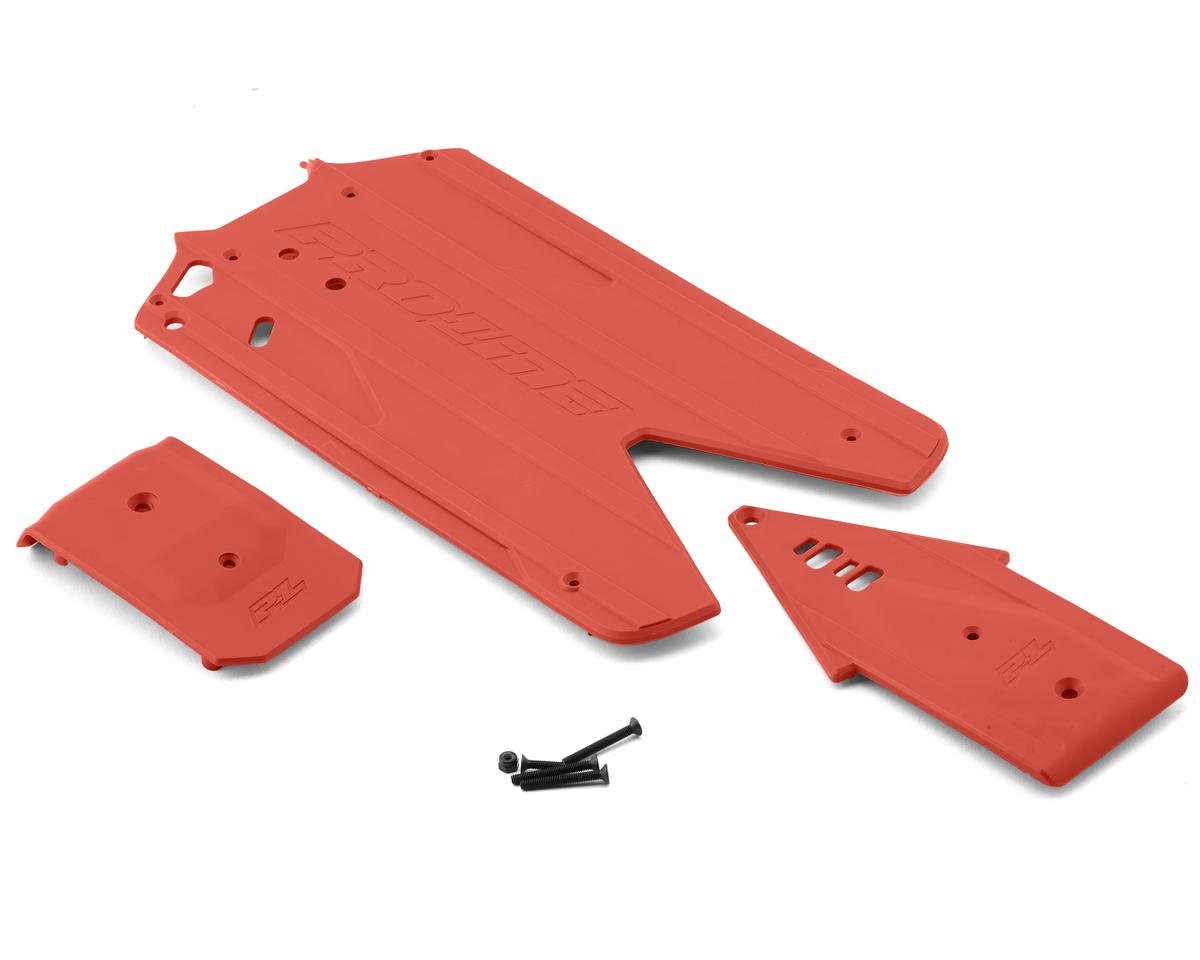 Pro-Line Arrma 3S Bash Armor Chassis Protector (Red) (Front/Rear) (Lon ...