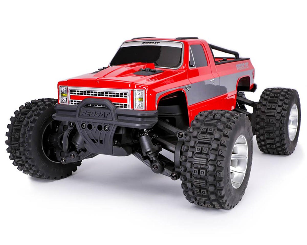 Redcat Valkyrie 1/10 RTR 4WD 4S Brushless Monster Truck (Red) w/2.4GHz ...