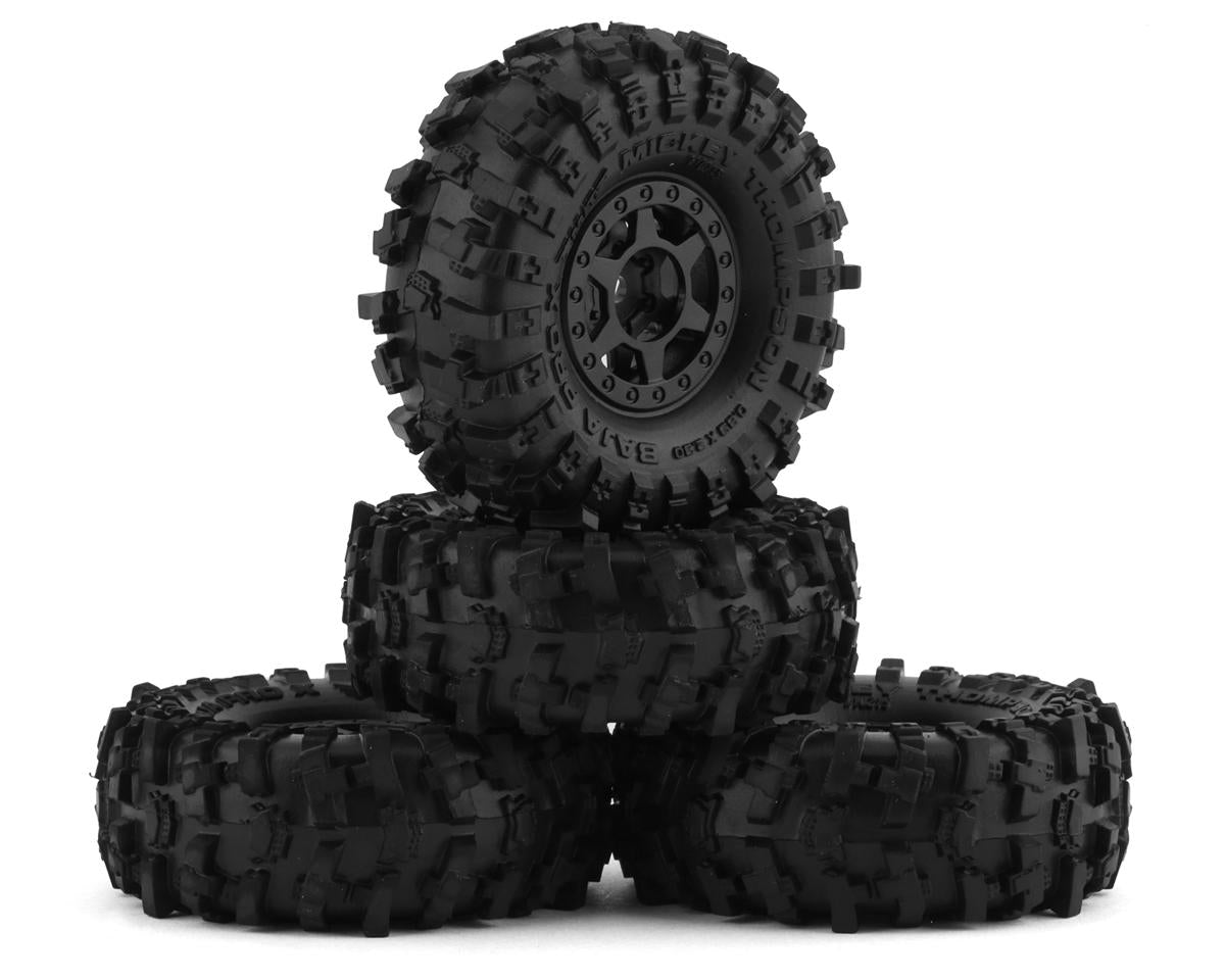 Pro-Line SCX24 1.0" MT Baja Pro X Pre-Mounted Tires (Black) (4) (Mediu ...