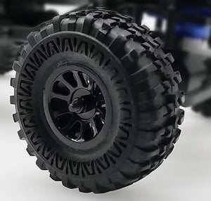 Panda Hobby Tires and Wheels, Black, Mounted and Glued, fits Tetra18 K ...