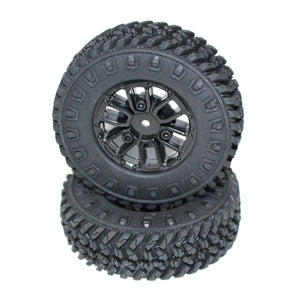 Panda Hobby Tires and Wheels, Mounted and Glued, for Tetra18 X1 6X6, K ...