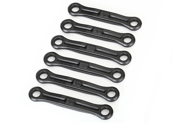 Traxxas Camber link/toe link set (plastic/ non-adjustable) (front & re ...