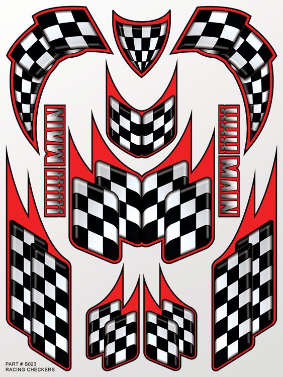 XXX Main Racing Racing Checkers Sticker Sheet – Xtreme RC & Raceways